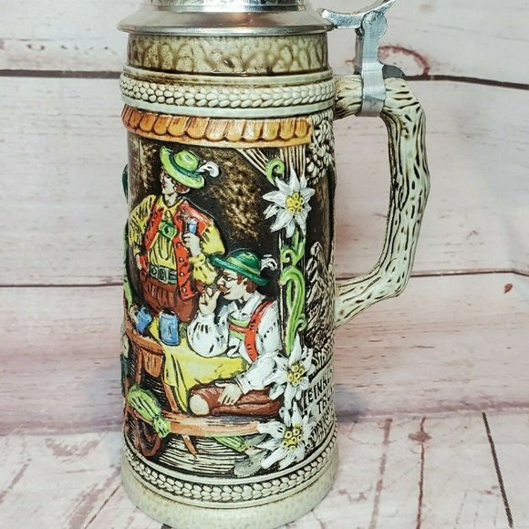 Unlisted | Dining | Vintage Original Gerzit Gerz Lidded Beer Stein Mug ...